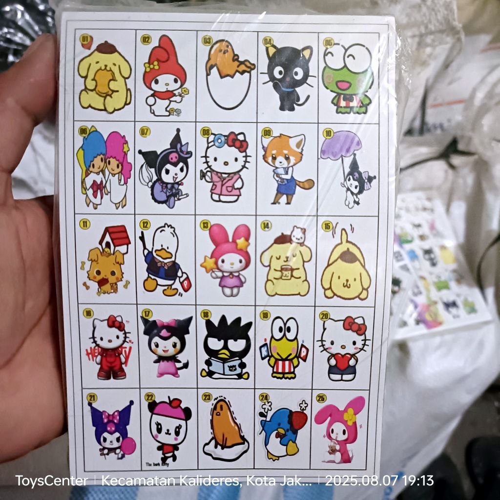 SANRIO Stickers, 500 boxes (20 sheets) | Shopee Philippines