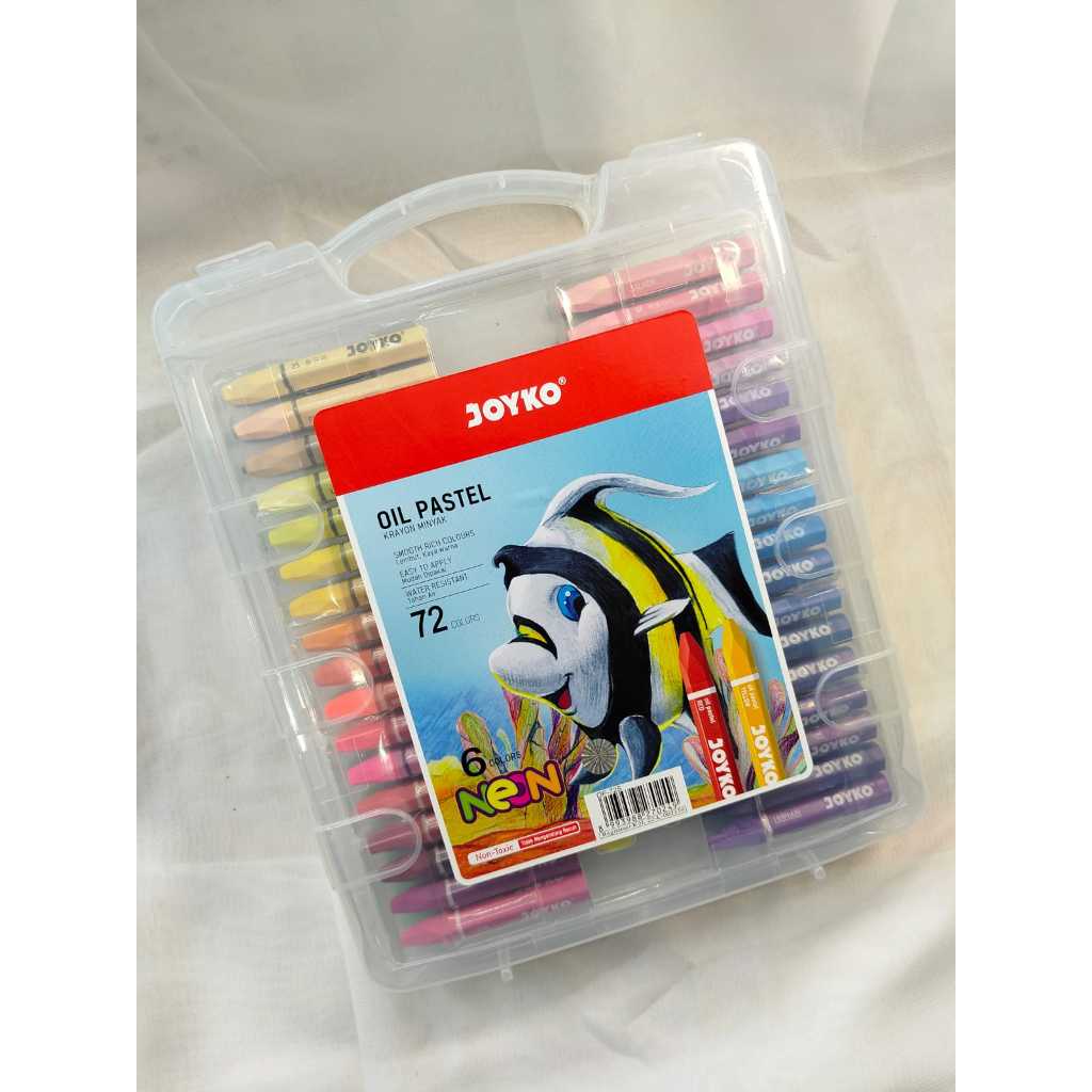 JOYKO OIL PASTEL 72 COLORS / Joyko Crayon Complete Contains 72 Colors ...