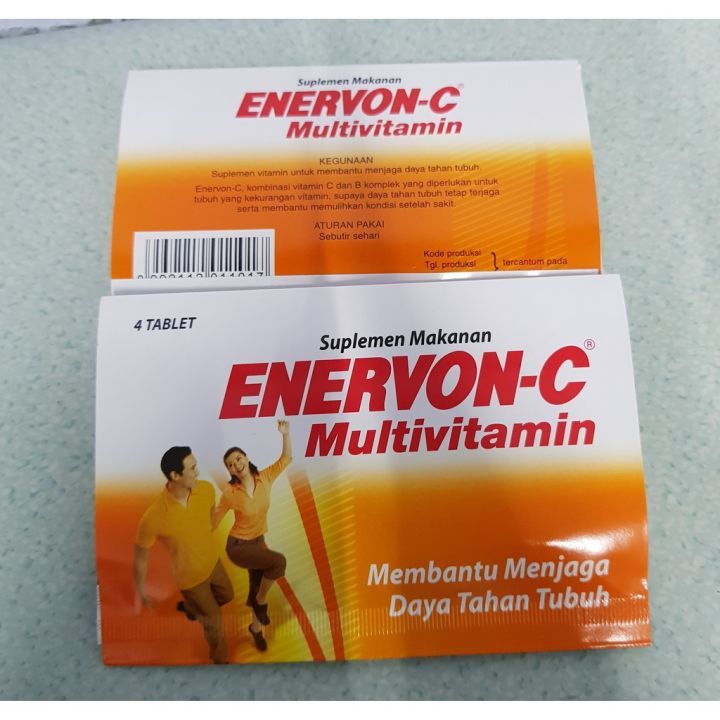 ENERVON-C Multivitamin Strip Contents 4 tablet | Shopee Philippines