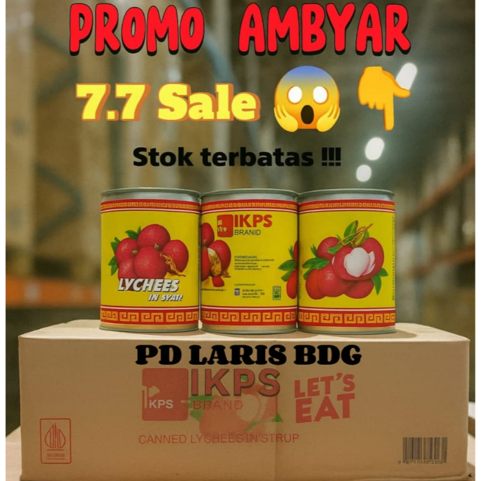 [EXP 2028] IKPS Lychee in Syrup Can - Canned Lychee Ikps Brand 565gr 1 ...