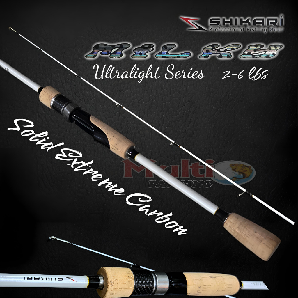 UL shikari MILKY solid carbon spinning Fishing Rod | Shopee Philippines