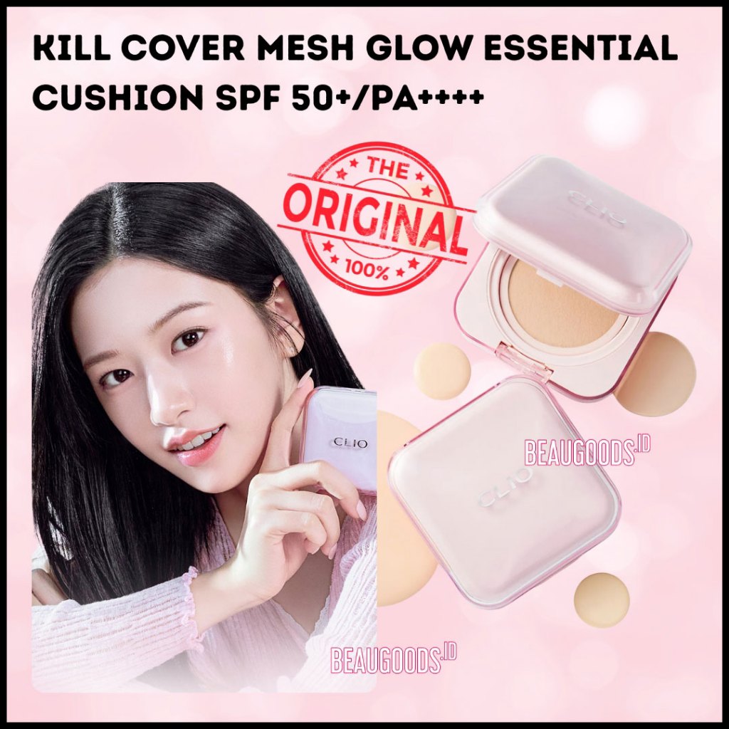 CLIO Kill Cover Mesh Glow Essential Cushion SPF 50+/PA++++ ORIGINAL ...