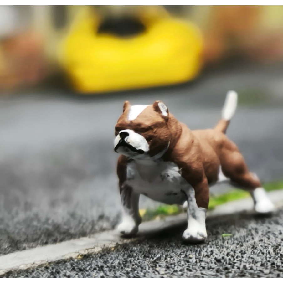 3D Receh 1 64 American Bulldog Diorama Model Miniature Hot Wheels ...
