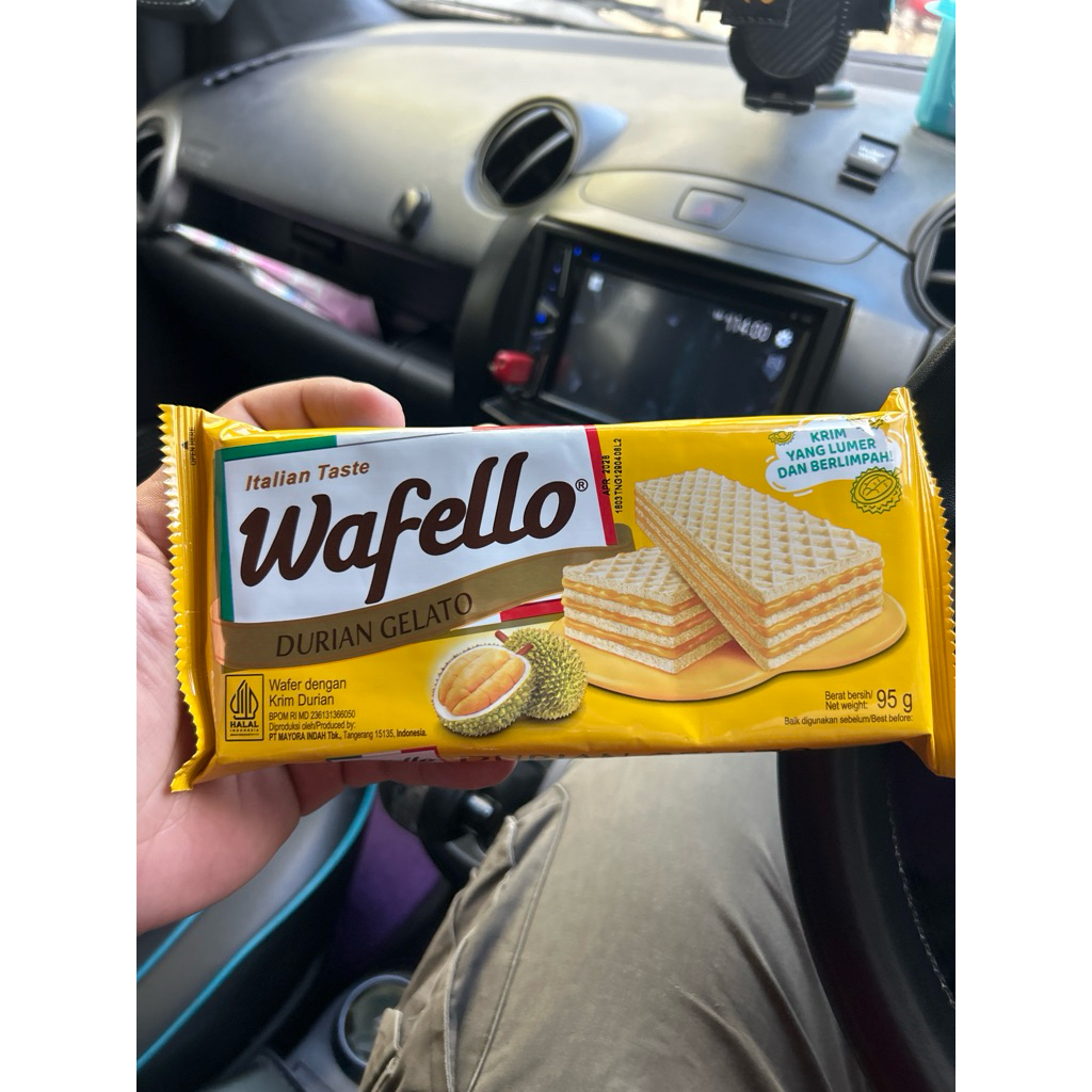 WAFELLO gelato durian wafer 95 grams | Shopee Philippines