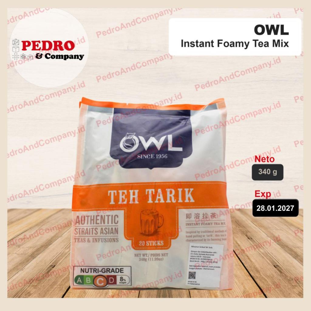 Owl teh Tarik singapore 20 sticks 340 grams of milk tea | Shopee ...