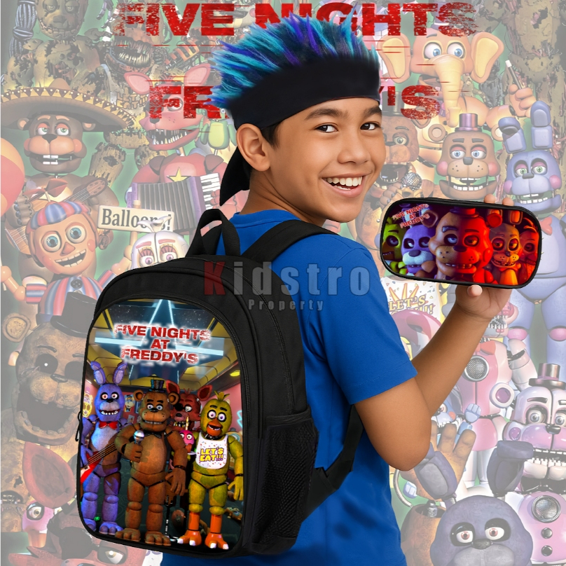 FNAF Five Nights At Freddy's Backpack model for Kindergarten Elementary ...