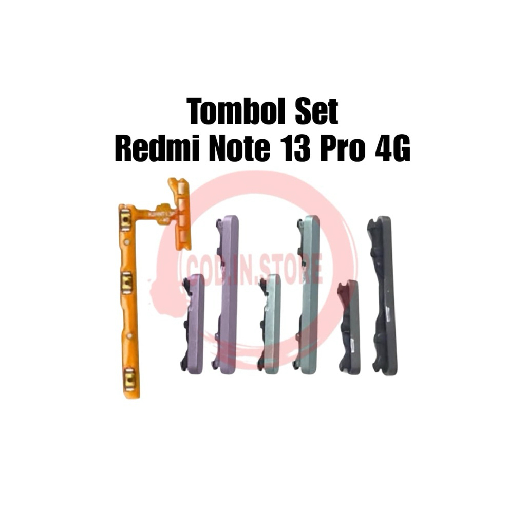 TOMBOL Redmi note 13 Pro 4G Outer Volume button + Flexible On Off ...