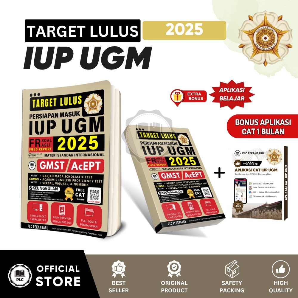 Iup UGM Test Book 2025 Iup UGM Book International Class Gmst and Acept ...