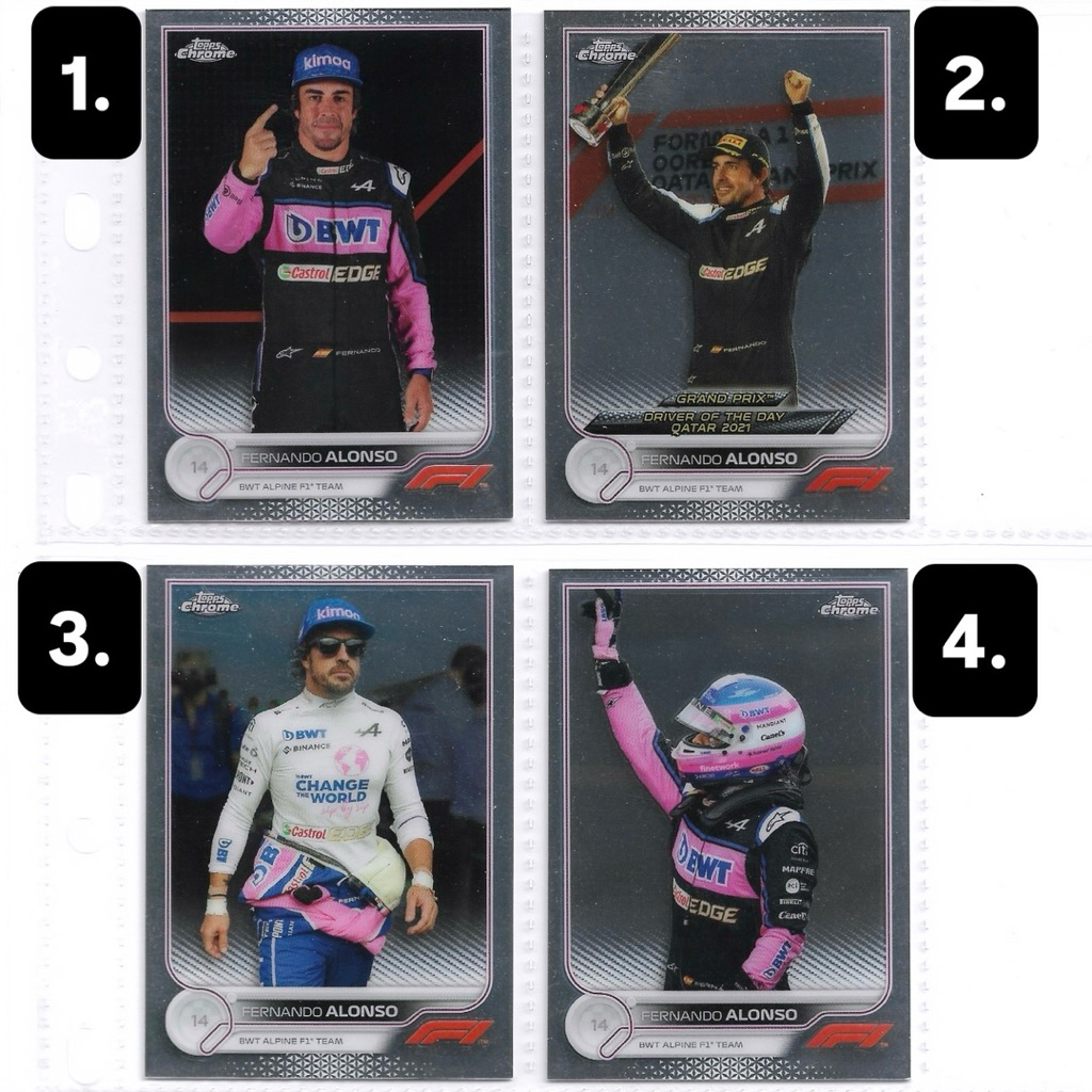 F1 Topps Chrome Card - Fernando Aolonso (Alpine F1 Team) | Shopee ...
