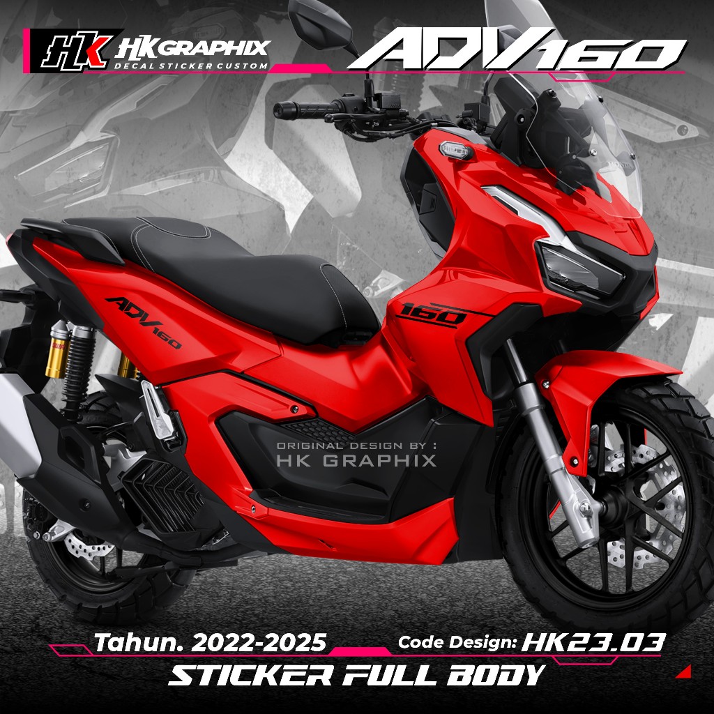 Decal Sticker ADV 160 Full Body 2022 2023 2025 Honda ADV Sticker Full ...