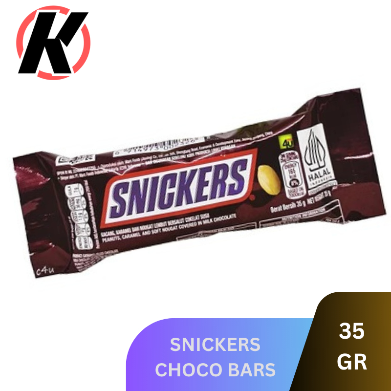 Snickers Chocolate Nuts 35gr – Chocolate Bar with Caramel & Nuts ...