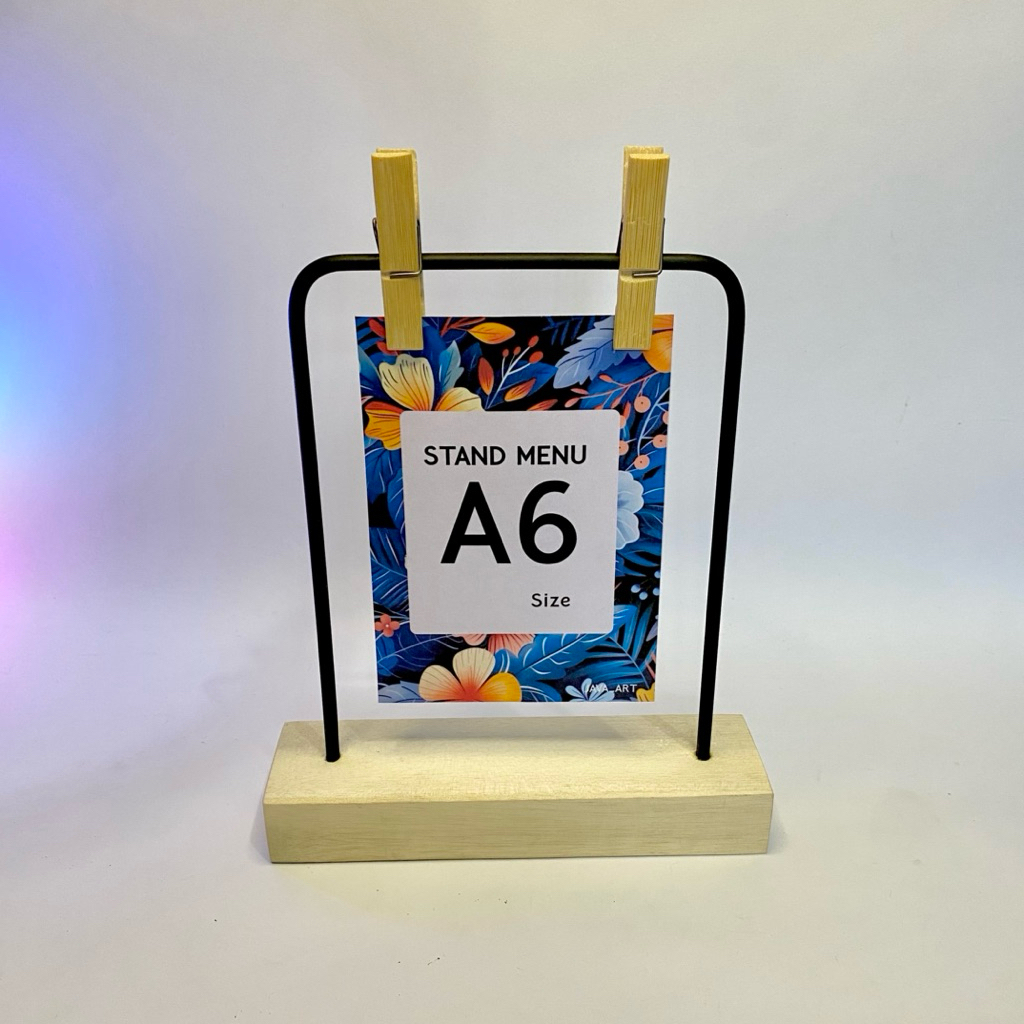 MENU HOLDER STAND A6 PORTRAIT INDUSTRIAL TABLE CALENDAR PHOTO TABLE ...