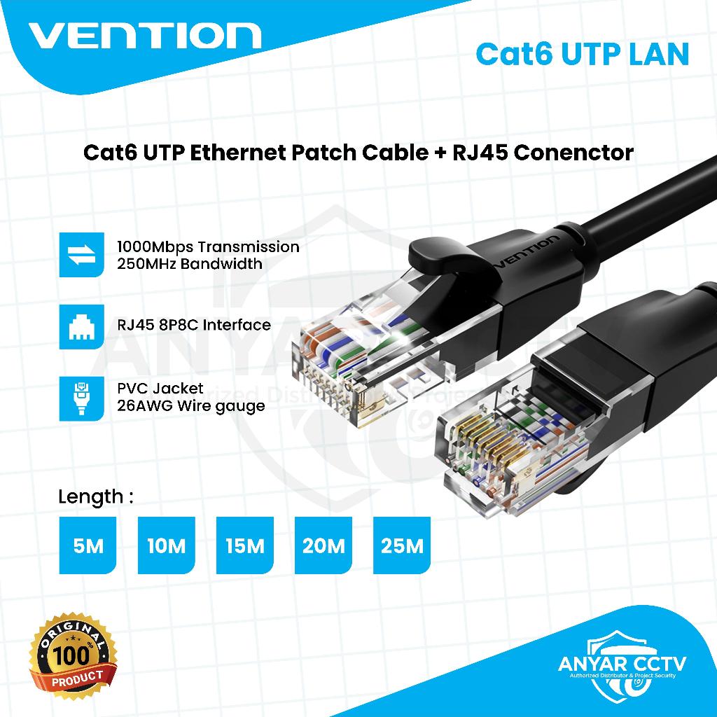 Vention Lan Cable Set Cat6 Gigabit + RJ45 Premium Quality IBE Connector ...