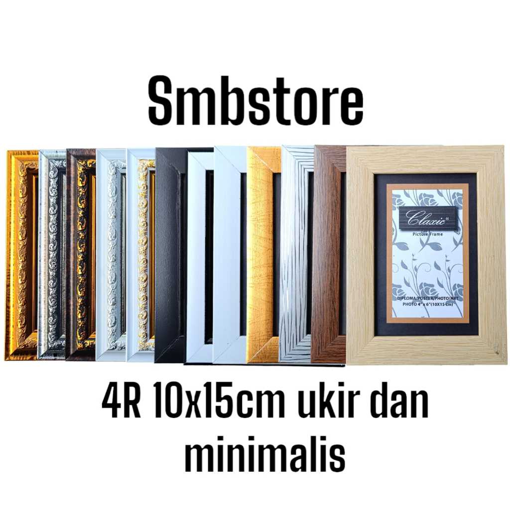 4r 10 x 15cm carved photo frame and minimalist glass | Shopee Philippines