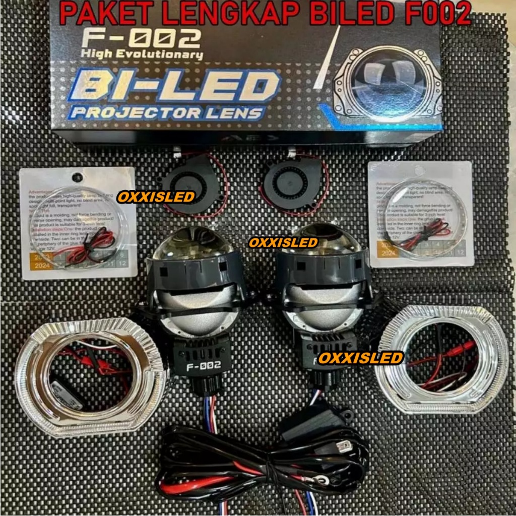 BILED PACKAGE F002 AES 65 WATT PAIR 1 SET 3 INCH BLUELENS COMPLETE SET ...