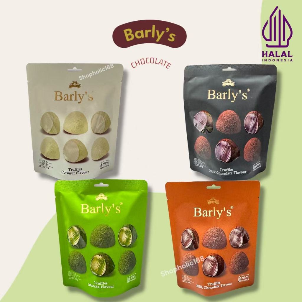 Barly's Truffles Coconut Matcha Milk Dark Chocolate 60gram HALAL ...