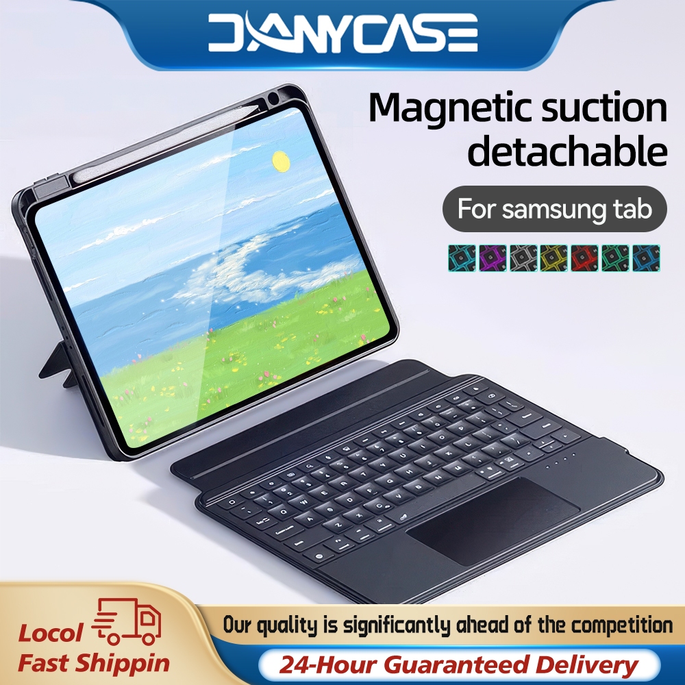 DANYCASE Magnetic Keyboard Backlit Detachable Case for Samsung Galaxy ...