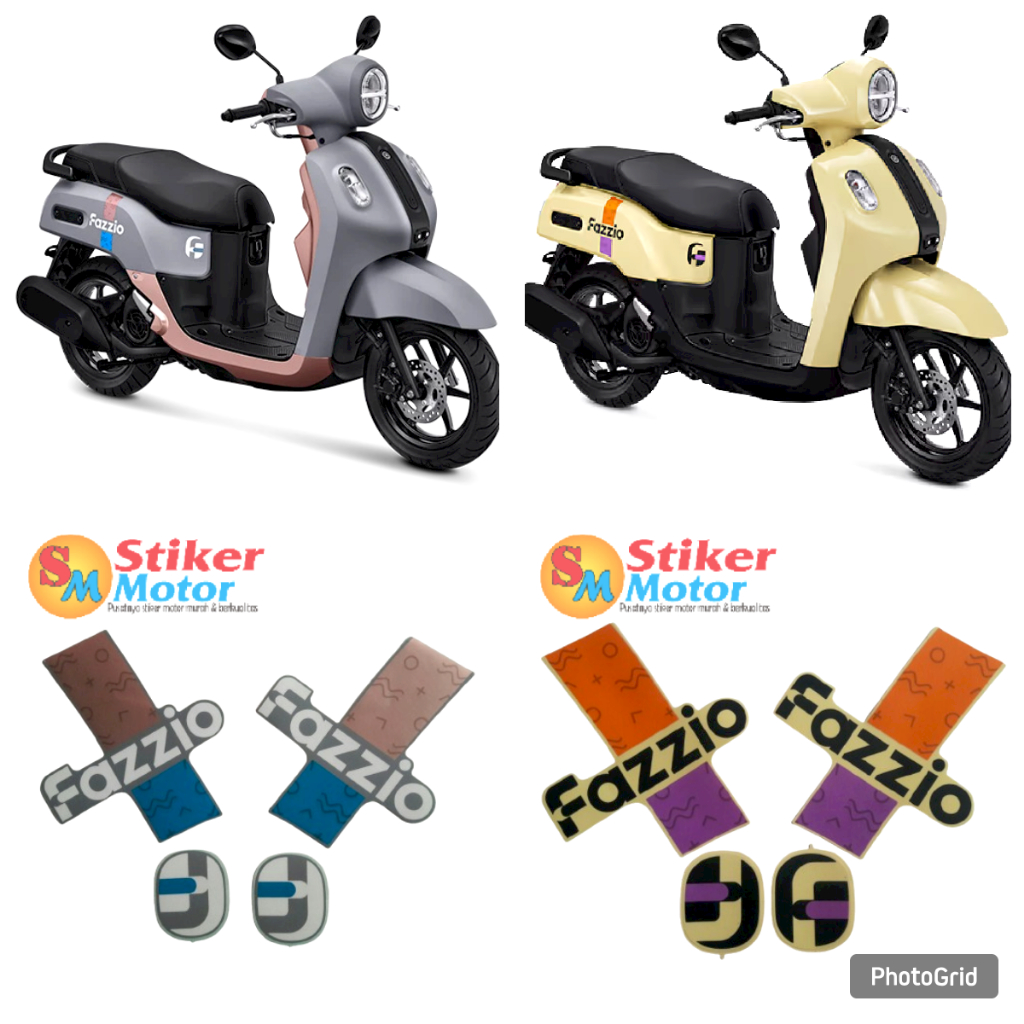 Yamaha fazzio 2025 full set standard motorcycle body striping sticker ...
