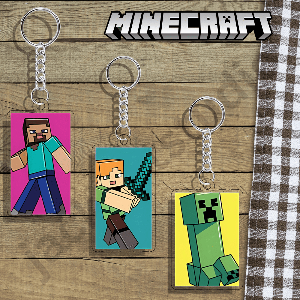 GANTUNGAN Minecraft Keychain | Unique and Cute Minecraft Keychains for ...