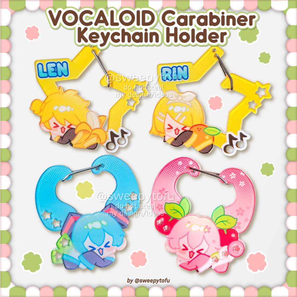 GANTUNGAN Vocaloid Carabiner Keychain Holder key chain decoration bag ...