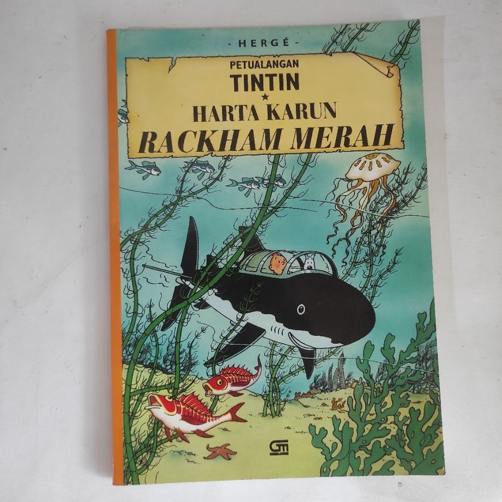 MERAH Preloved tintin comic treasure red racham | Shopee Philippines
