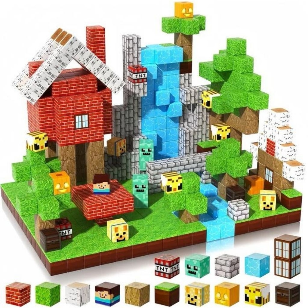 3D Magnetic Block Toy DIY Magnetic Block Toy/ 3D Magnetic Building ...