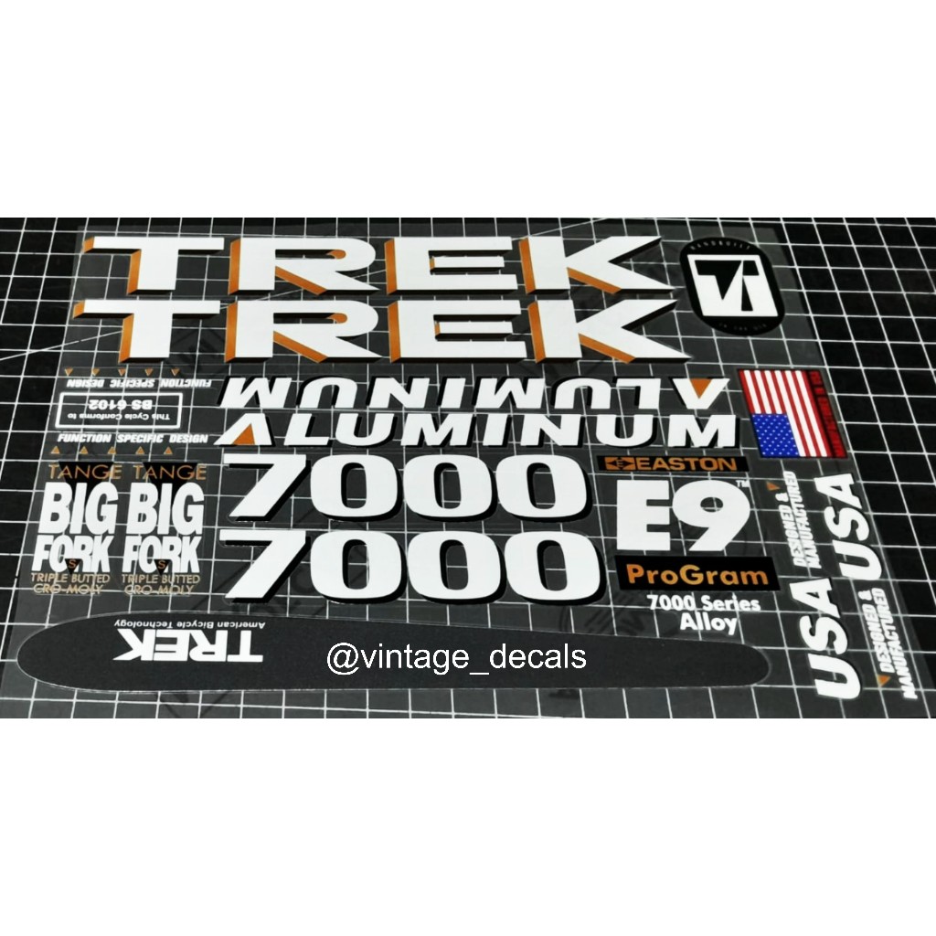 Decals replacement TREK aluminum 7000 zx | Shopee Philippines