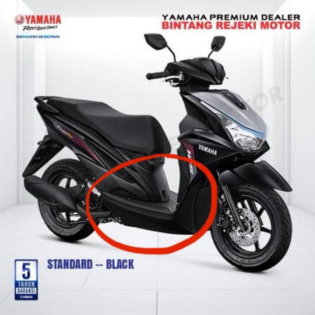 MOLE SIDE COVER BLACK LOWER SIDE WING FREEGO 125 NEW CONNECTED ORIGINAL ...