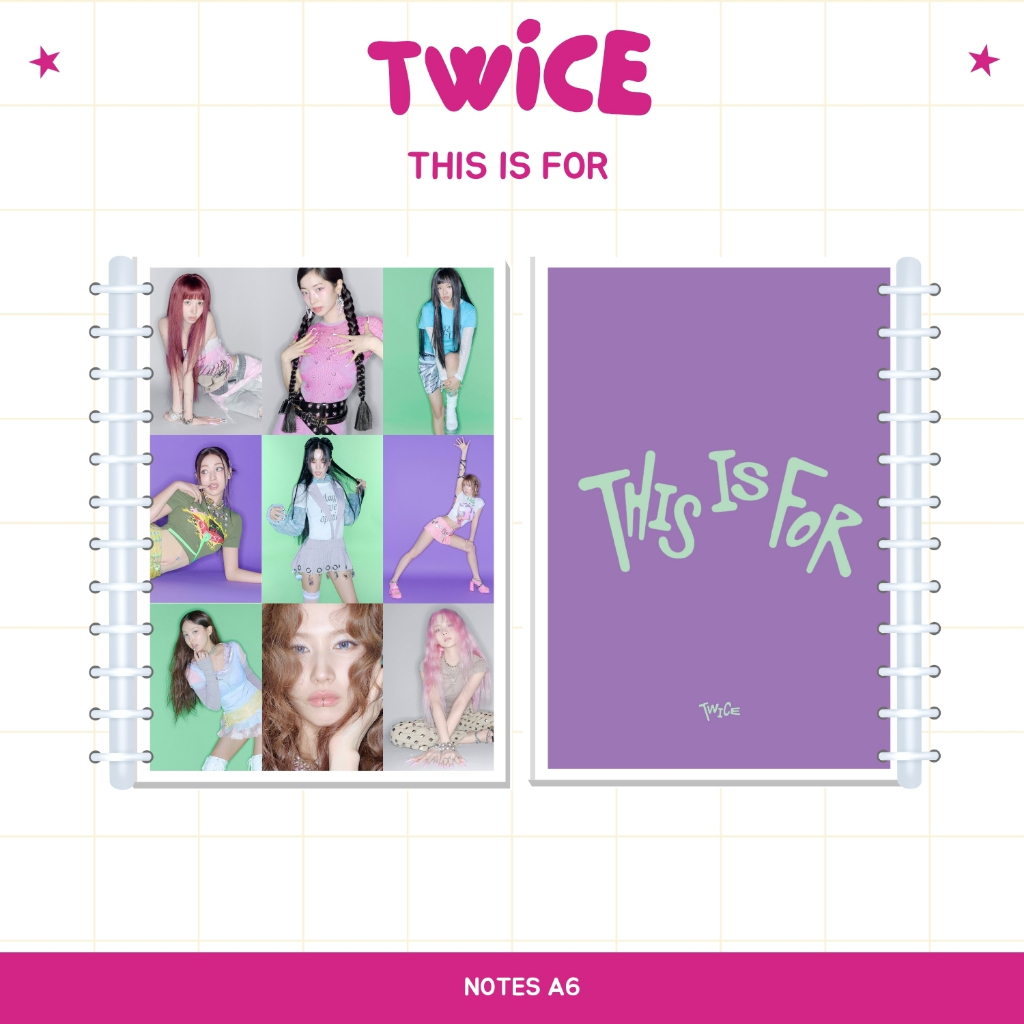 A6 NOTES TWICE THIS IS FOR NOTEBOOK KPOP UNOFFICIAL JIHYO MOMO SANA ...