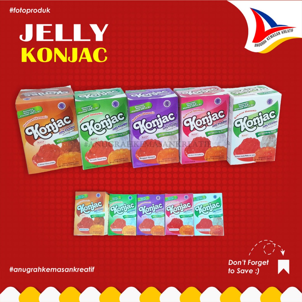 Jelly Konjac All Variants 6 Grams / Jelly Jelly 1 box (12 Pcs) | Shopee ...