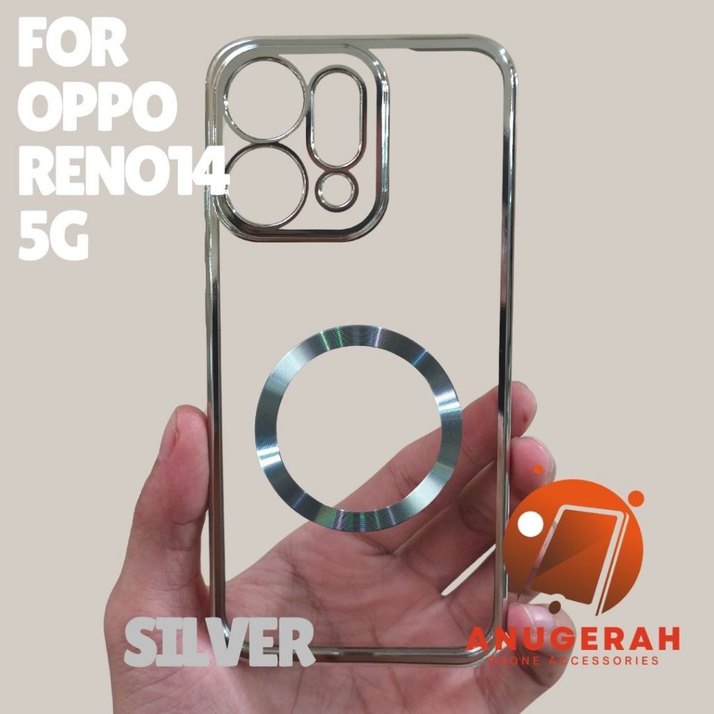 CASE OPPO RENO 14 5G SOFT CASE PLATING CLEAR TRANSPARENT SQAURE SLICONE ...