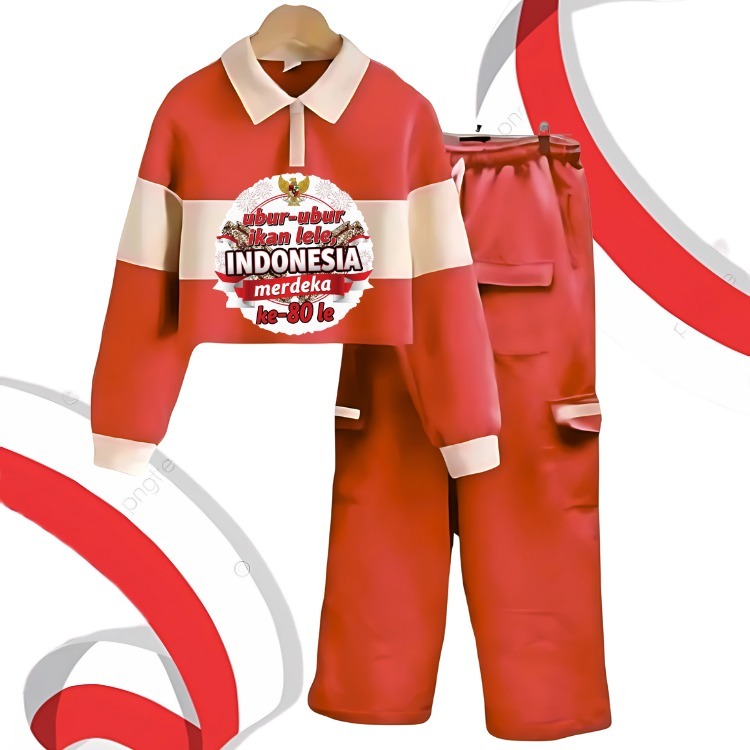 MERAH Merdeka Children's Suit with Independence Theme in Brave Red ...
