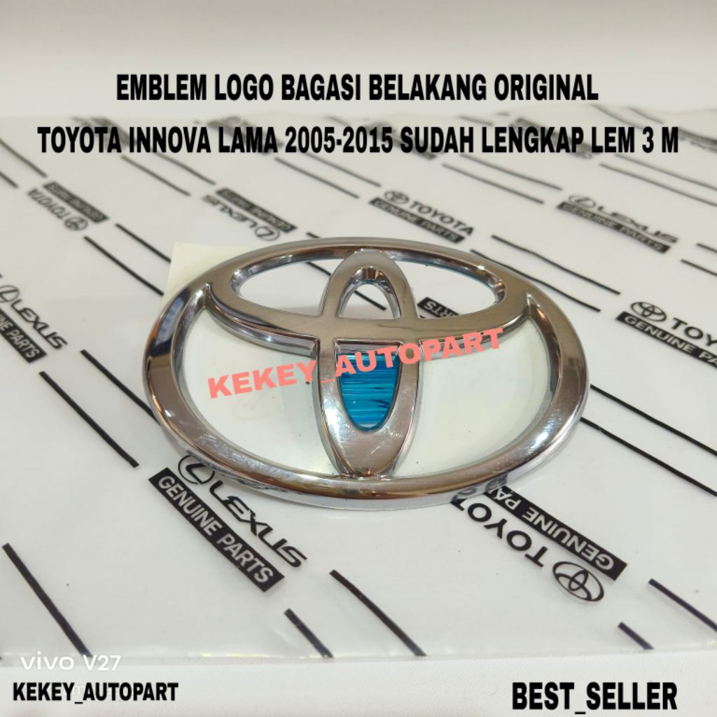Toyota Innova Old Rear Trunk Logo Emblem 2004-2015 Chrome OriginaL ...