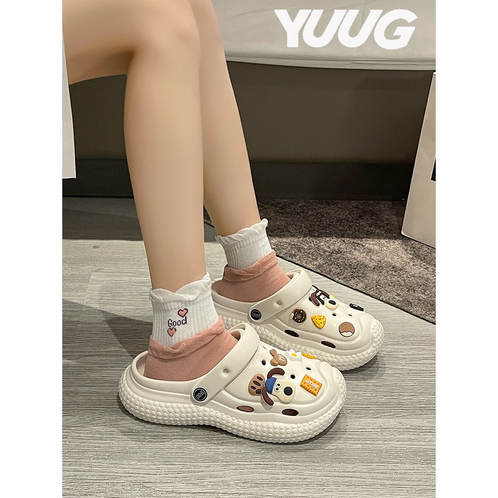 YUUG Cross Student Beach Sandals /Cute Women's Sandals Thick EVA non ...