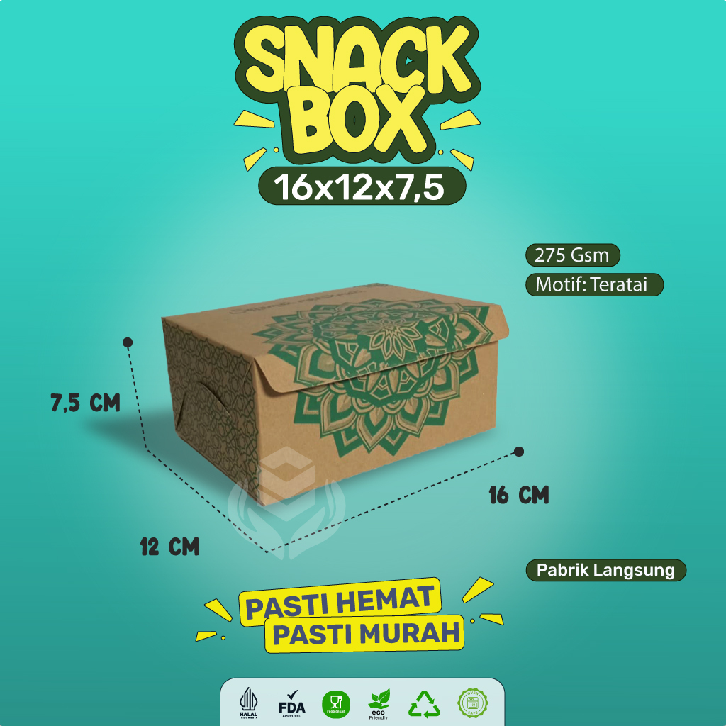 Snack Box Bread Box 16x12 Lotus Motif Snack Box (B2K19-16X12X7.5 ...