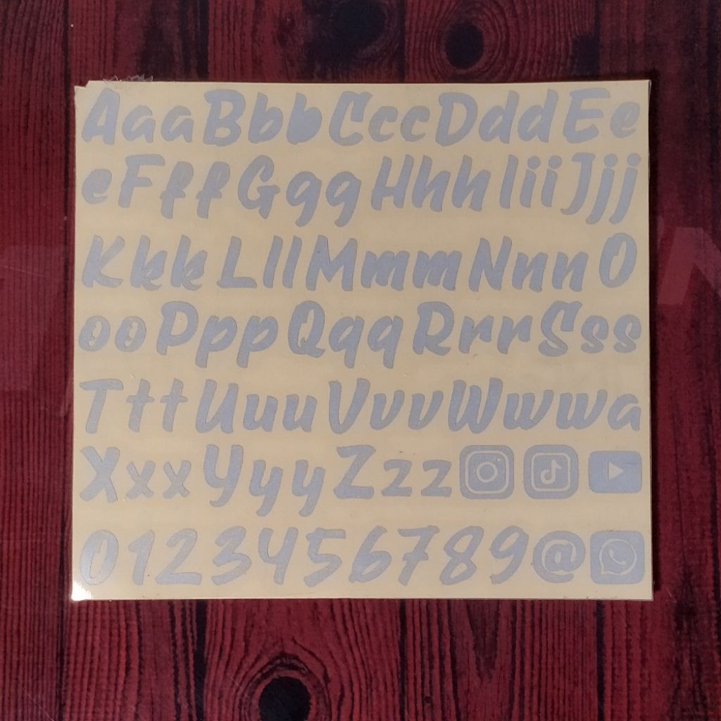 Alphabet Letter Cutting Sticker | Shopee Philippines