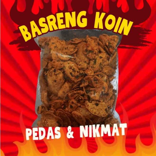 500G COIN BASRENG SPICY SNACKS WITH LIME LEAVES, ABUNDANT SEASONING ...