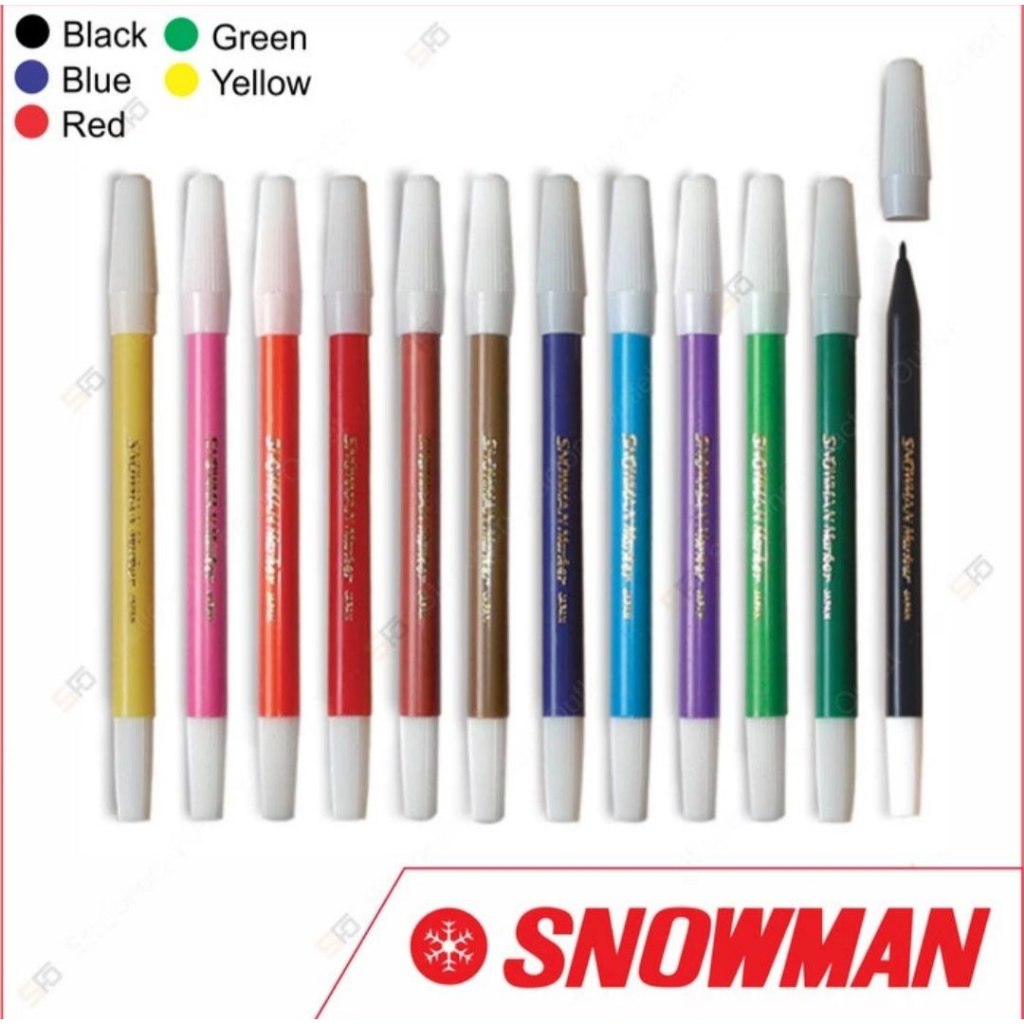 Small Snowman Markers in single color variants 1 Pcs/ - Chocolate ...