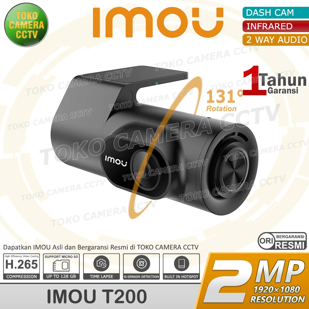 Imou T200 MINI DASHCAM CCTV CAMERA 2MP Car Dashboard CAMERA | Shopee ...