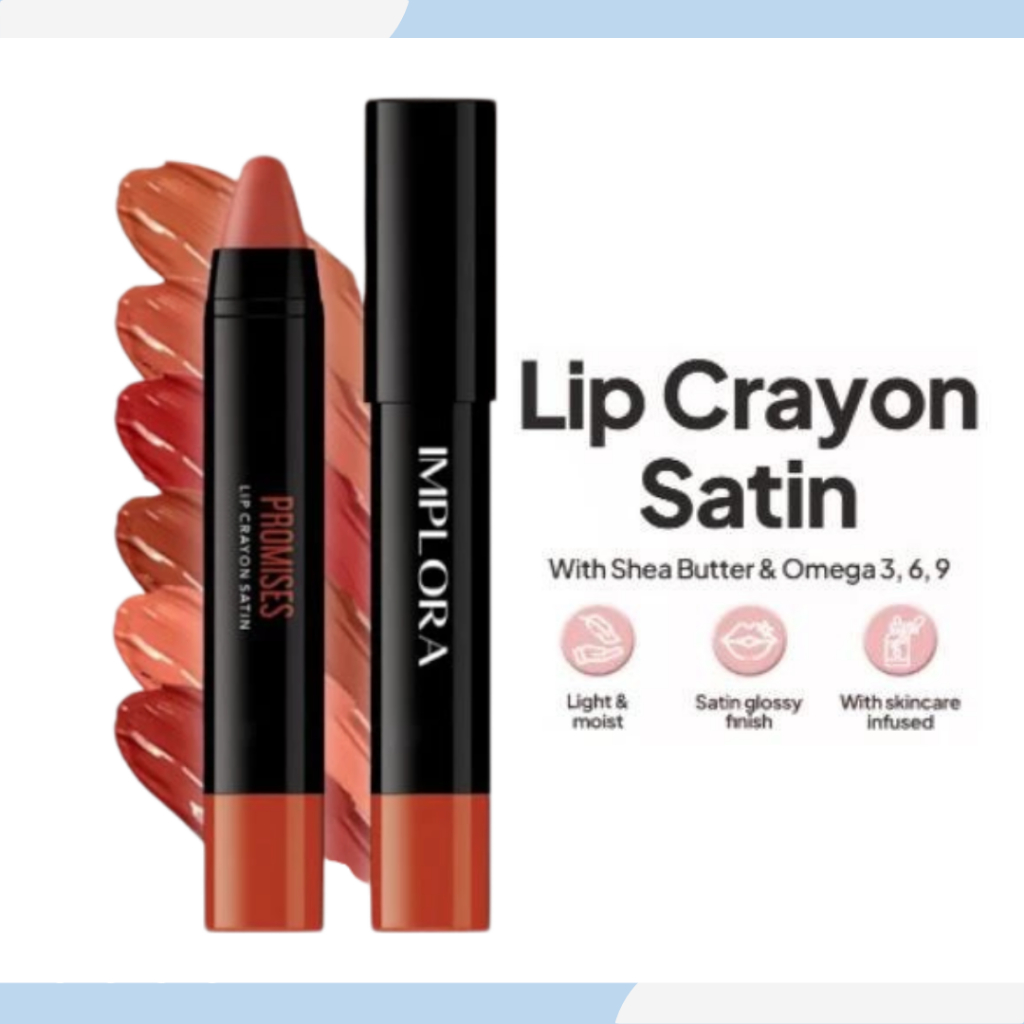Implora Lip Crayon Satin/Lip Cream | Shopee Philippines