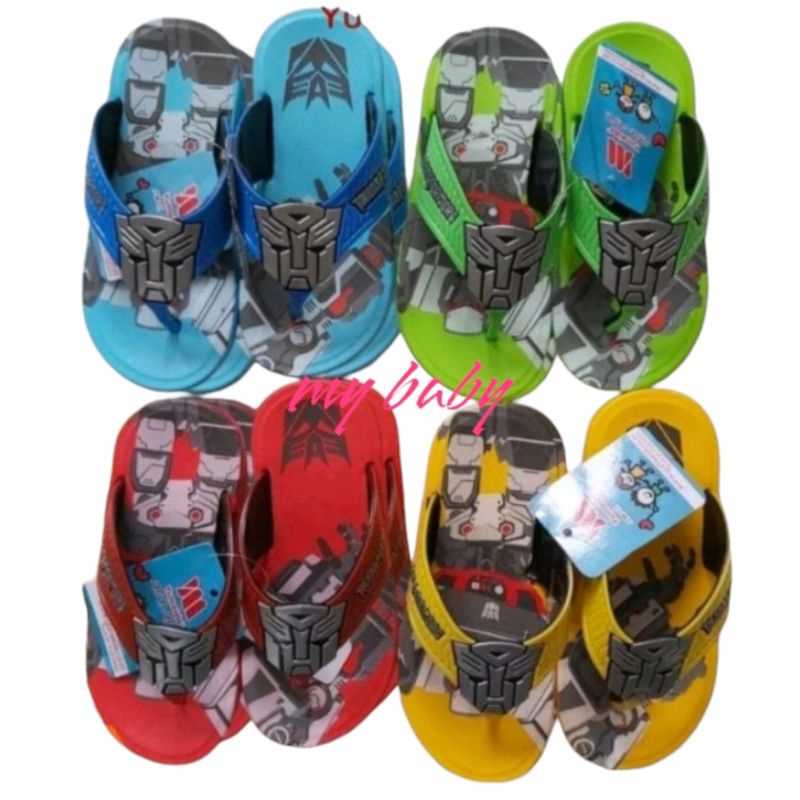 Flip-flops For Boys Superhero Character Transformer Sandals For Boys ...