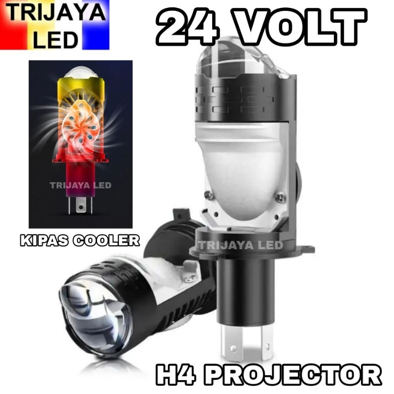 LED Front Light 24 Mini Main ProjectorVOLT GS H4 Truck Bus Canter Fuso ...