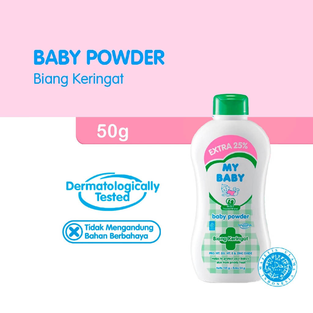 My Baby Powder Prickly Heat 50gr Baby Powder for Prickly Heat Skin ...