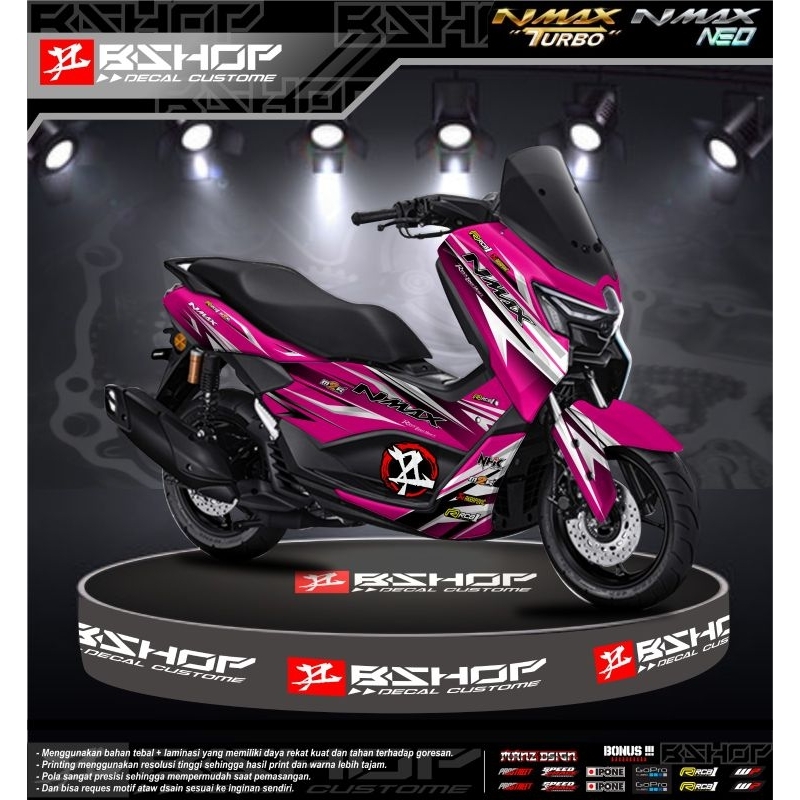 New NMAX TURBO/NMAX NEO FULL BODY DECAL FULL BODY Graphic Motivation ...