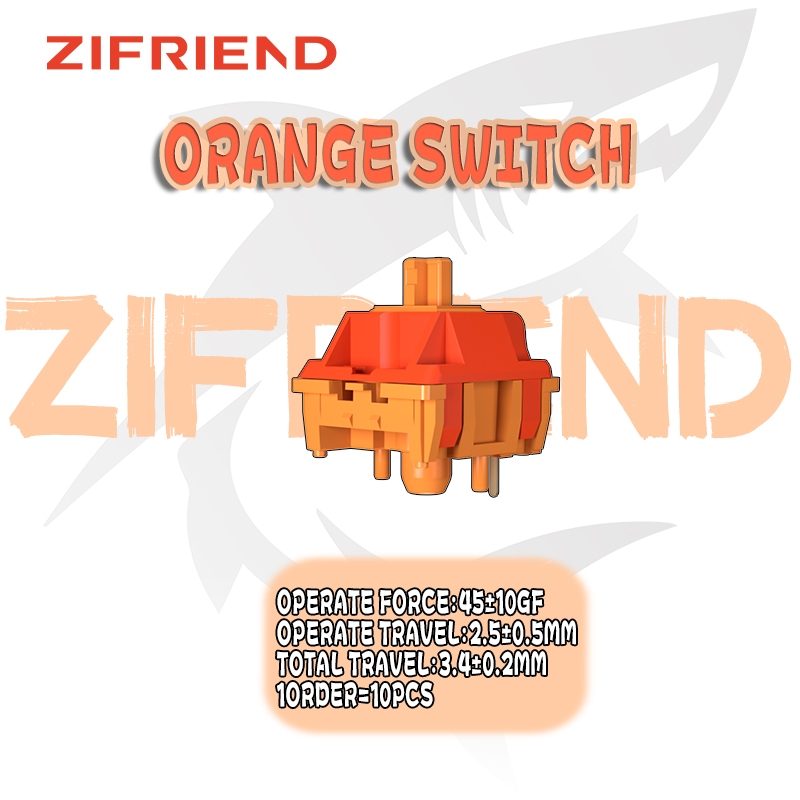 Outemu Orange Switch Linear Switch Mechanical Keyboard SMD LED 5 Pin 35 ...