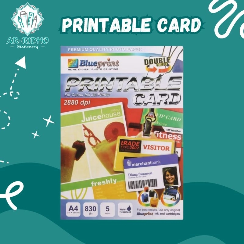 A4 PVC paper, ID card material, Printable card, blueprint | Shopee ...