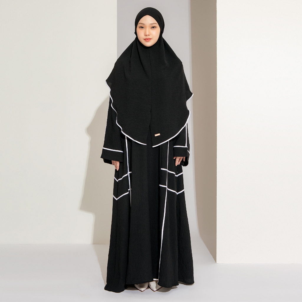 Lozy Hijab - Haniya Abaya Set (Gamis Umrah Hajj Abaya Set Veil) | Shopee Philippines