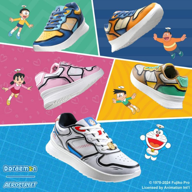 Original aerostreet x doraemon x shizuka x suneo x giant x nobita shoes ...