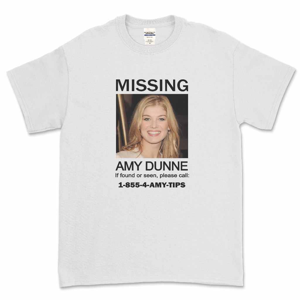 AMY DUNNE GONE GIRL MOVIE - MISSING T-SHIRT | Shopee Philippines