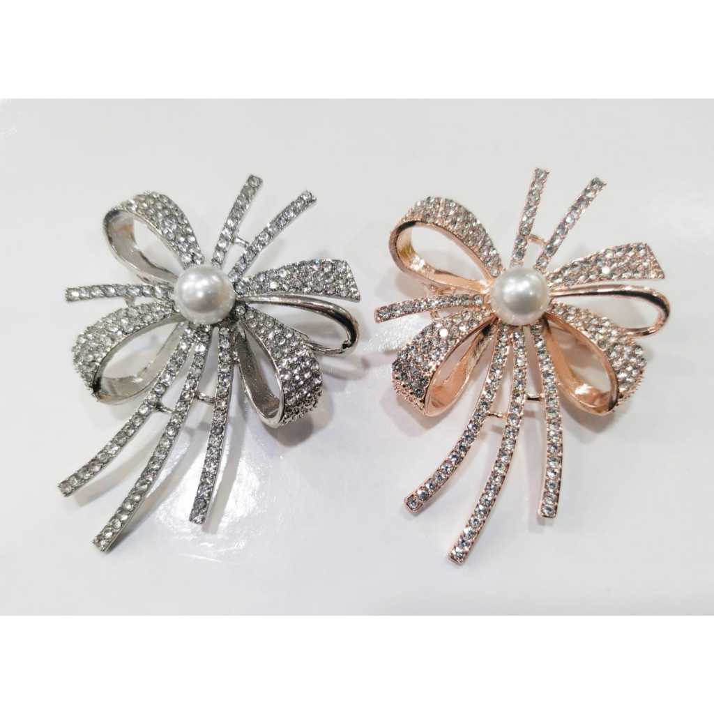 Premium ribbon hijab brooch/luxury chest brooch | Shopee Philippines